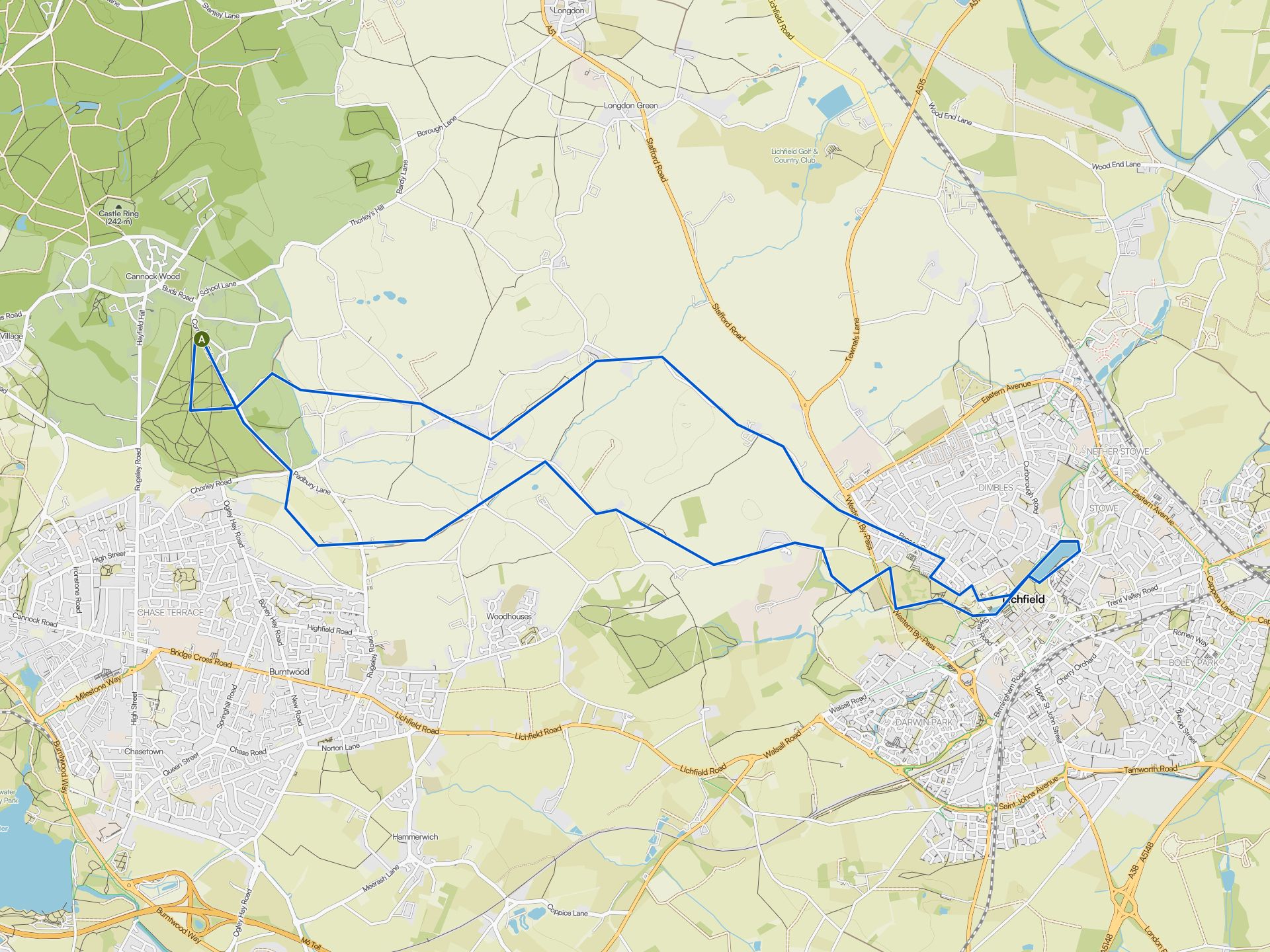 The best walks and hikes around Lichfield | Komoot
